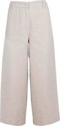 Max Mara Femme, Pantalons, Beige, Taille: 40 FR Pantalone Ariete a gamba ampia