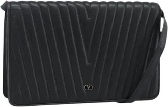 Valentino Sac bandouli&egrave;re vintage Pre-owned - Femme - Pre-owned - Noir - Taille: ONE Size