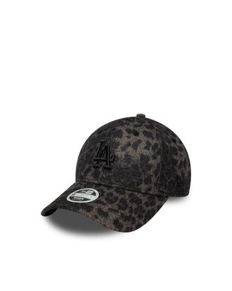 New Era Womens Baseball Cap 9forty Leopard Black Undervisor: Cotton; Crown Hat