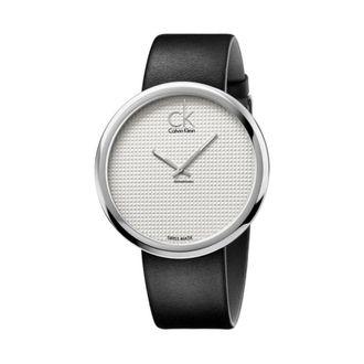 Calvin Klein Silbernes Zifferblatt Stahlgeh&auml;use Uhr - - Accessories - Damen - Grau - ONE SIZE
