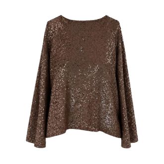 P.A.R.O.S.H. Rundhals-Strickware - - Knitwear - Damen - Braun - M