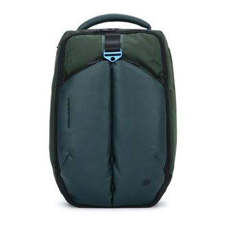 Piquadro unisex, Sacs, Vert, Taille: ONE Size Zaino Porta PC 15,6 2 Comparti in Tessuto e Mat