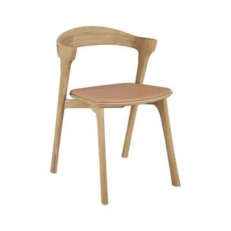 Ethnicraft Chaise Bok - Bois naturel - Chêne massif - Designer Alain van Havre