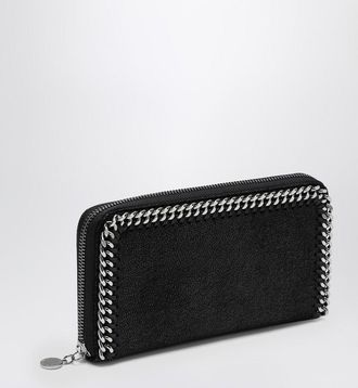 Stella McCartney Black zip around Falabella wallet