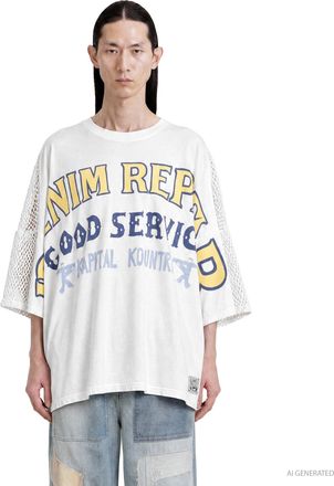KAPITAL 20/- Jersey KATABIRA HUGE-T (Denim Repair)