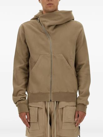 Rick Owens hoodie Concordians Mountain à zip asymétrique - Tons neutres