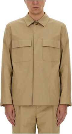 Lardini Homme, Vestes, Beige, Taille: XL Giacca Camicia
