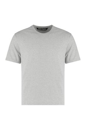 Palm Angels Mens Set Of Three Cotton Crew Neck T-Shirts Grey And Polos