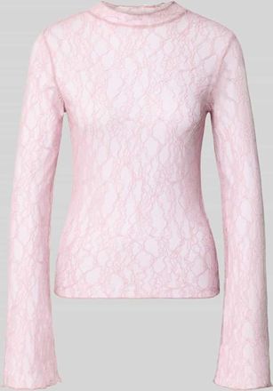 Comma Slim Fit Bluse in Spitzen-Optik