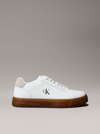 Calvin Klein Baskets en cuir avec logo emblématique