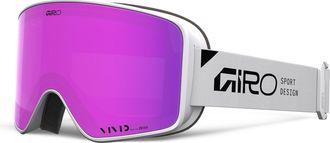 Giro Method Skibrille - Snowboardbrille f&uuml;r Herren, Damen, Jugend - Wei&szlig; gestapelt - Vivid Pink & Vivid Infrarot