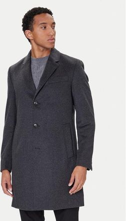 HUGO BOSS Wollmantel Hyde 50549187 Grau Slim Fit