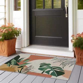 Generic Tapis Couloir Long Minimaliste, botanique, Tropical Tapis Cuisine Devant Evier Antid&eacute;rapant Absorbant Tapis Int&eacute;rieur Entr&eacute;e Long 60x240 cm de Passage