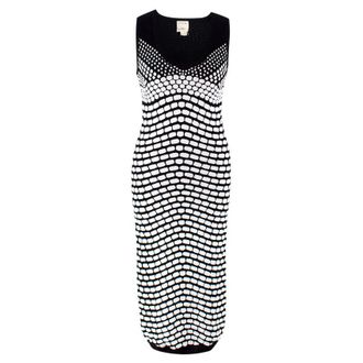 Nicole Miller Artelier Nicole Miller Monochrome Knit Midi Dress Size XS