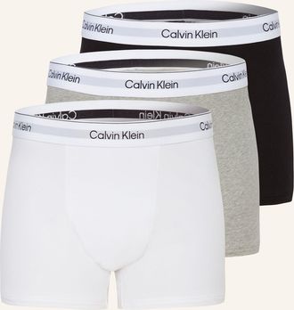 Calvin Klein 3er-Pack Boxershorts Icon Cotton Relaxed Fit grau