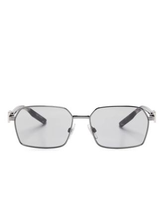 Dolce & Gabbana Eyewear lunettes de soleil &agrave; monture rectangulaire - Gris