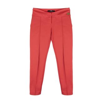 Elisabetta Franchi Femme, Pantalons, Rouge, Taille: 36 FR Pantalon Slim-fit