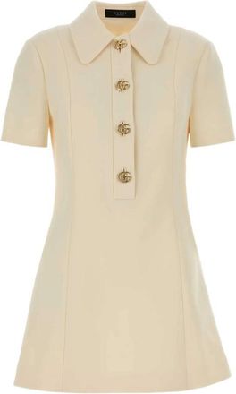 Gucci Logo-button A-line Mini Dress