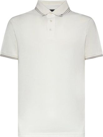 Emporio Armani Homme, Tops, Blanc, Taille: S Polo piqu&eacute;