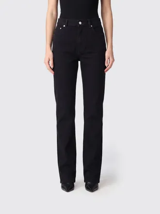 Dolce & Gabbana Hoch taillierte Straight-Jeans aus Denim mit hinterer Logoplakette