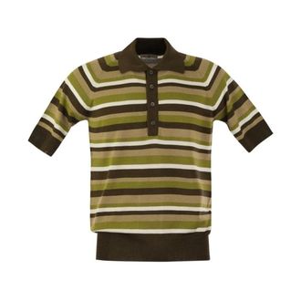 PT01 Pt01, Homme, Pulls, Multicolore, Taille: S Pull Polo Ray&eacute;