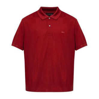 Lacoste Polo en soie piqu&eacute; coupe classique - Homme - Tops - Rouge - Taille: M