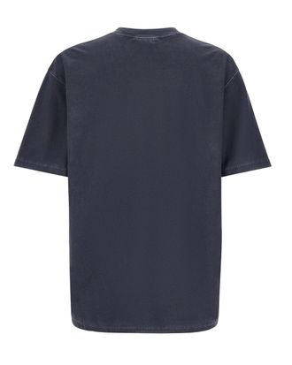 Carhartt Work in Progress Mens T-Shirt Loose Pocket Dark Navy Organic Cotton Single Jersey T-Shirts And Polos