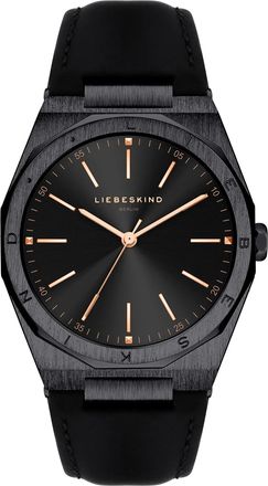 Liebeskind Liebeskind Berlin Uhren - Echtleder Armbanduhr - Gr. unisize - in Schwarz - für Damen