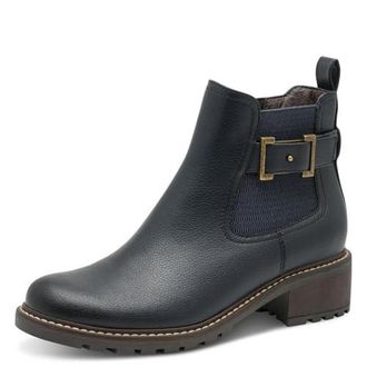 Jana bottines femme petit talon vegan, Navy, 39 EU