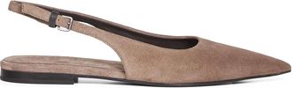 Brunello Cucinelli Femme, Chaussures, Brun, Taille: 39 EU Ballerines Slingback en Daim