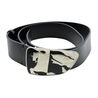 Burberry Homme, Accessoires, Noir, Taille: 90 CM Calf Leather Belt