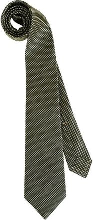 Kiton Homme, Accessoires, Vert, Taille: ONE Size Cravate en soie &agrave; motifs