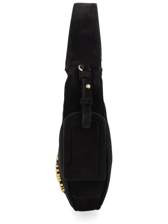 Moschino Womens Shoulder Bag Carry Me Black Polyester