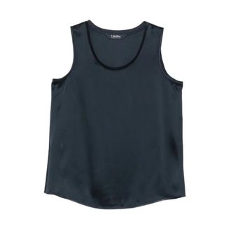 Max Mara Smmestri 271 Girocollo Top - - Tops - Damen - Blau - L