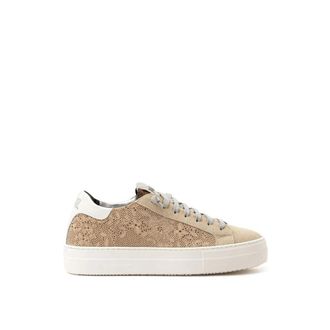 P448 Beiger Leder Sneaker - - Shoes - Damen - Beige - 37 EU
