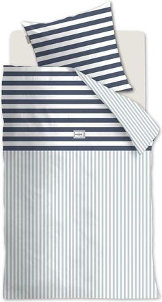 Riviera Maison Riviera Maison Renforc&eacute; Bettw&auml;sche 2 teilig Bettbezug 135 x 200 cm Kopfkissenbezug 80 x 80 cm Harbour 180762 Blau