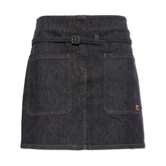 Courr&egrave;ges Zwei-Taschen-Jeansrock - - Skirts - Damen - Blau - W25