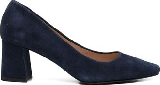 Sergio Moretti Escarpin &agrave; talon bloc classique - Femme - Chaussures - Bleu - Taille: 41 EU
