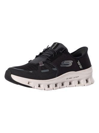 Skechers Herren Glide-Step Pro Sneaker, Black Mesh/White, 47.5 EU