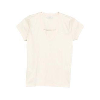 Mazzarelli Femme, Tops, Beige, Taille: 40 FR Calliope Jersey Uni 3