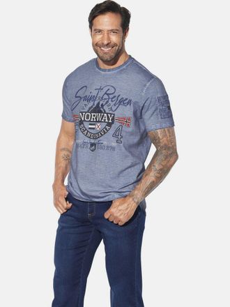 Jan Vanderstorm T-Shirt HELGO mit gro&szlig;em Nordic-Print