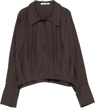 Mark Kenly Domino Tan Femme, Blouses et Chemises, Brun, Taille: 36 FR Shirt