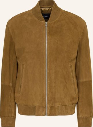 HUGO BOSS Lederblouson Muller braun