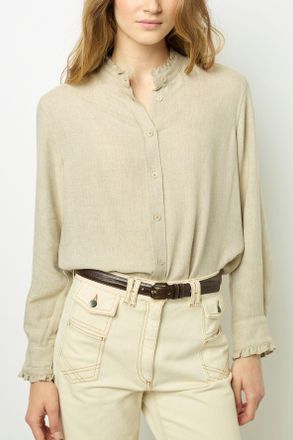 Gerard Darel Chemise dhiver &agrave; lurex - BETTINA - Beige ros&eacute;