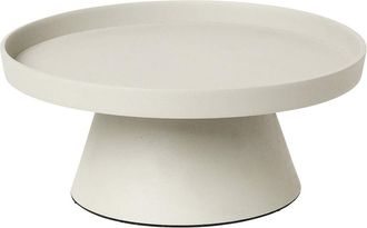 Broste Copenhagen Copenhagen Holger Kerzenplatte Aluminium Sand, Maße: 24cm x 11cm, 71177621