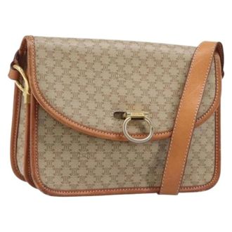 Celine Sac bandouli&egrave;re Macadam Pre-owned - Femme - Pre-owned - Beige - Taille: ONE Size