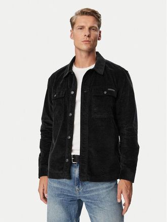 Calvin Klein Jeans Hemdjacke LV04RH115G Schwarz Regular Fit