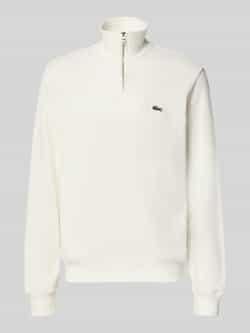 Lacoste Regular Fit Troyer aus reiner Baumwolle