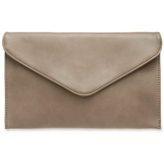 CASPAR Fashion TA310 Damen Clutch, Farbe:taupe, Accessoires:One Size