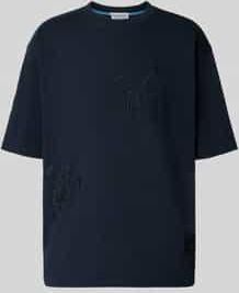 Scotch & Soda T-Shirt mit Stitchings und Rundhalsausschnitt